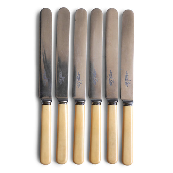 Set 6 Walker & Hall Bone Handle Dinner Knives – A G Hendy & Co Homestore