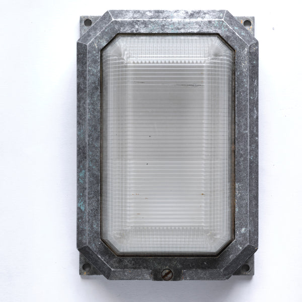 Vintage Bulkhead Lights with Prismatic Glass Shades – A G Hendy & Co ...