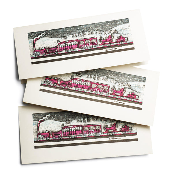 Vintage Steam Train Christmas Card by Richard Lobley – A G Hendy & Co ...